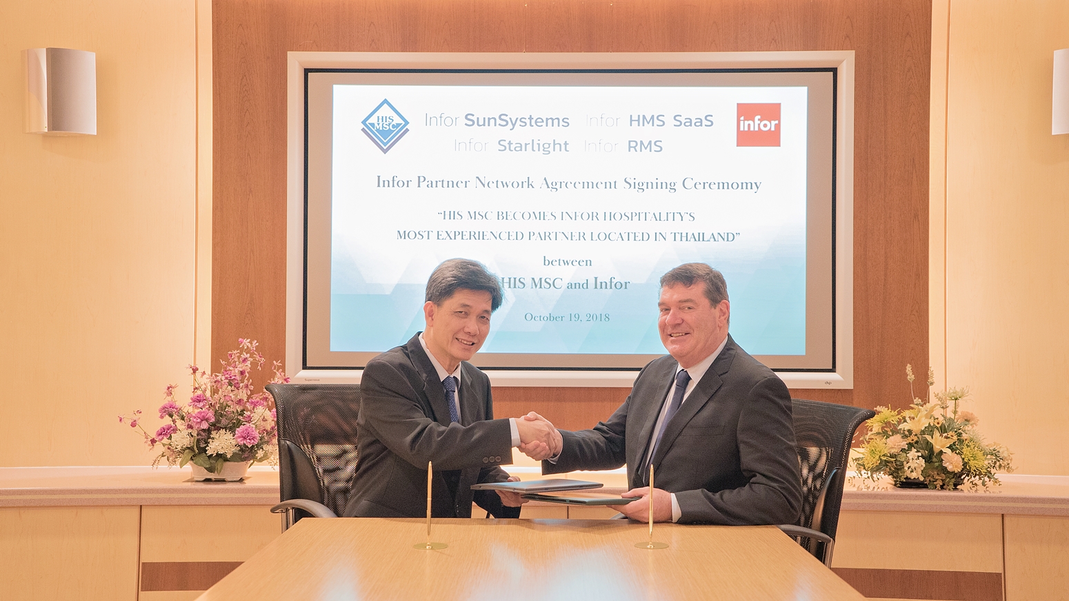 Infor Partner Network Agreement Signing Ceremony - HIS MSC