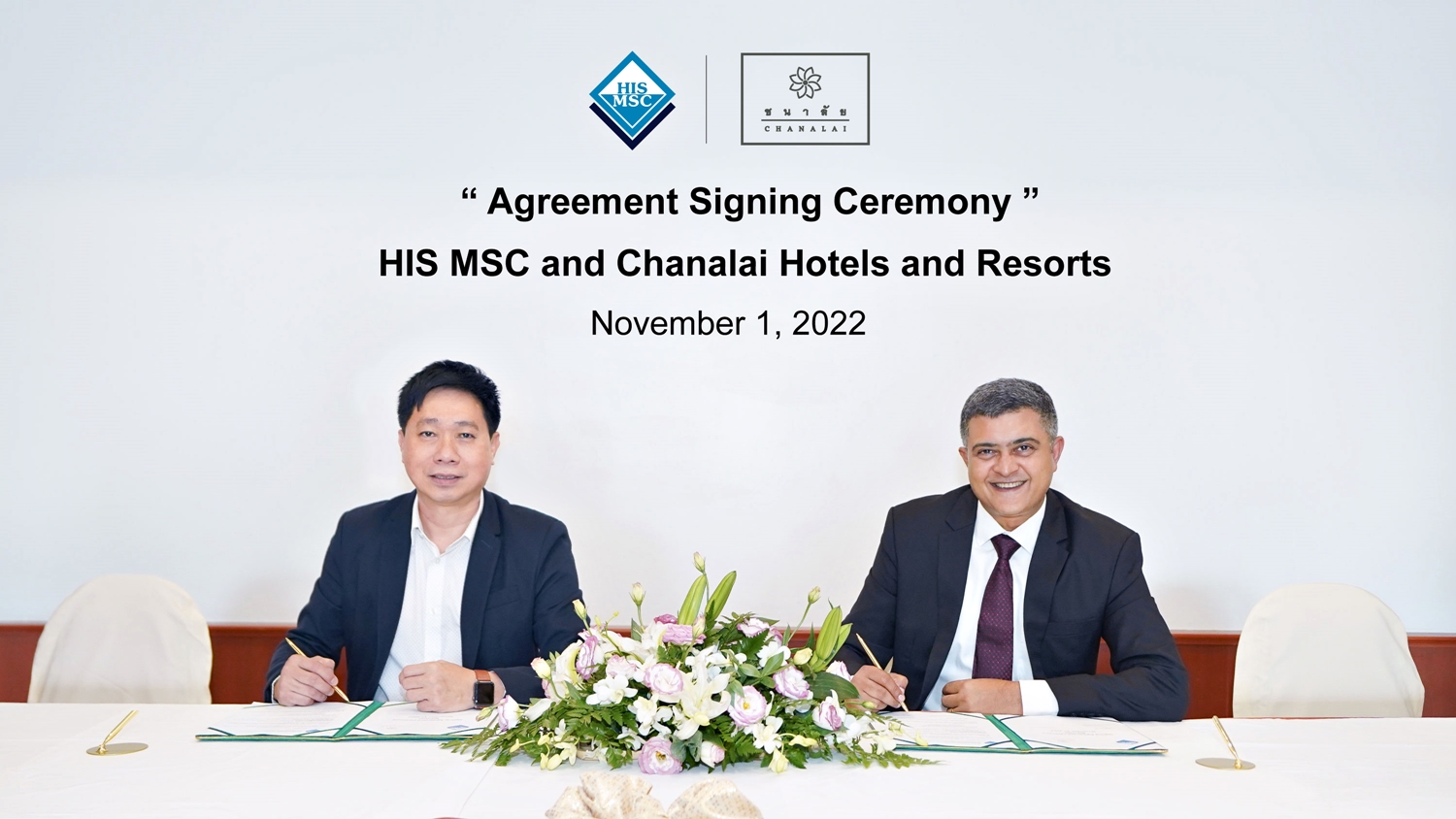 HIS MSC signed Agreement Contract with Chanalai Hotels and Resorts ...